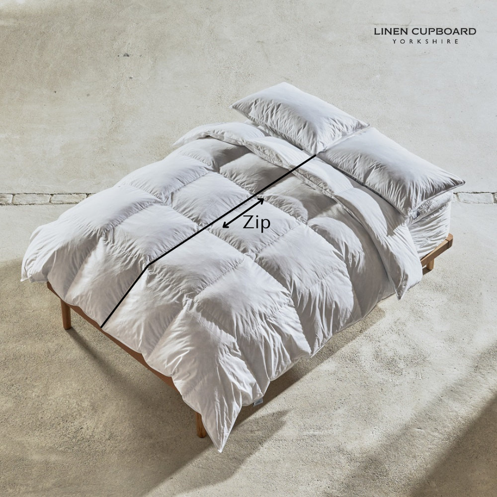Hungarian Goose Feather Down Zip & Link – Linen Cupboard