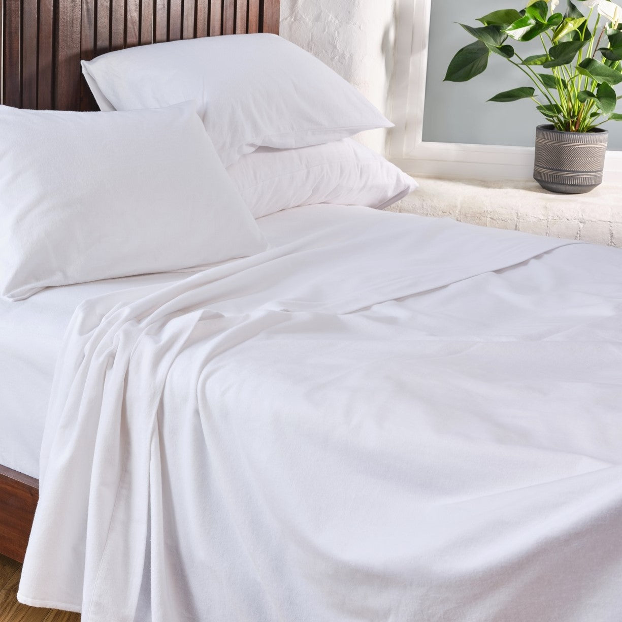 Brushed Cotton Bedding | 100% Cotton Brushed Cotton Flat Sheets – Linen ...